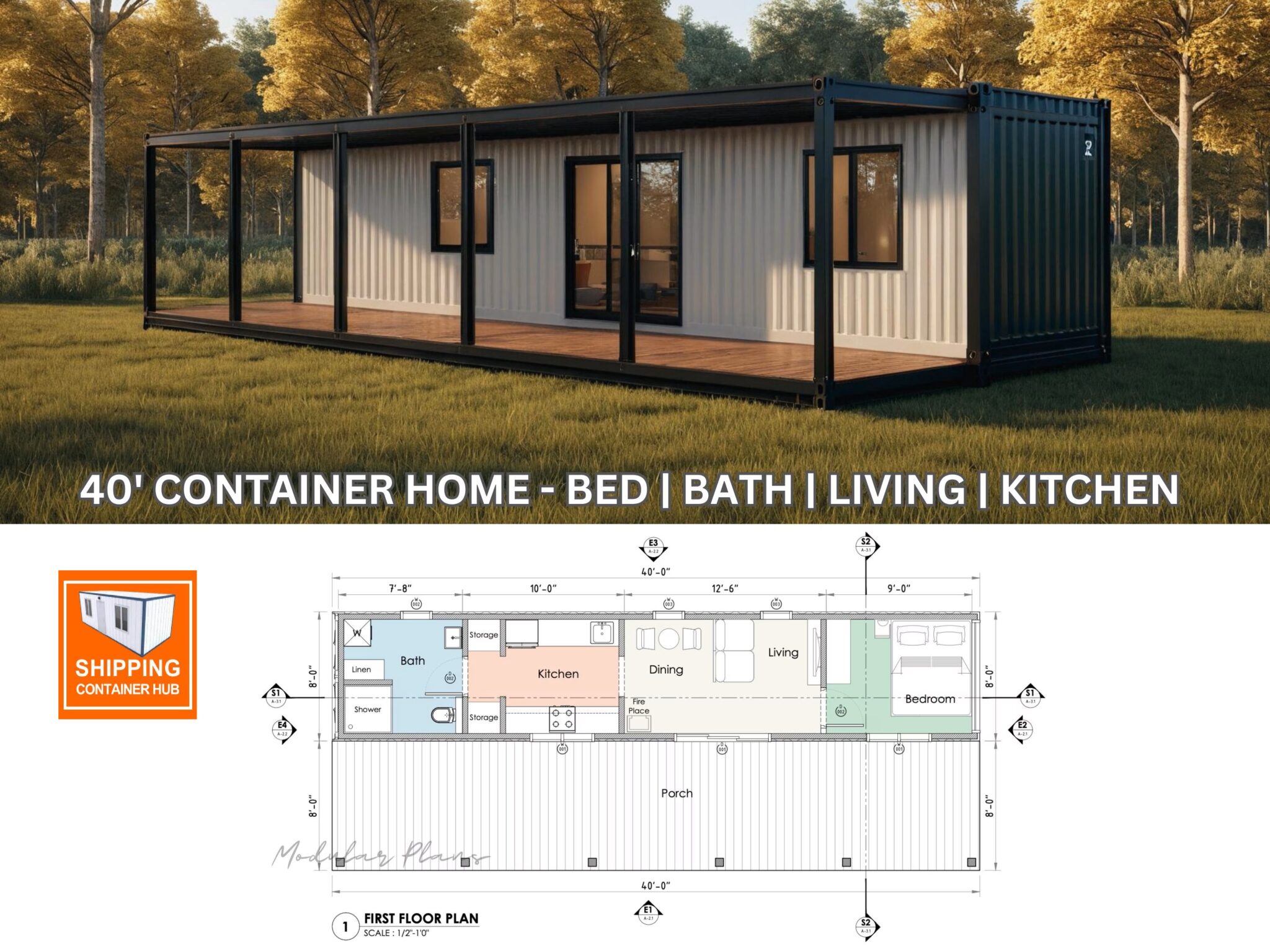 Exploring 40 ft Shipping Container Home Plans - Best Affordable Small ...